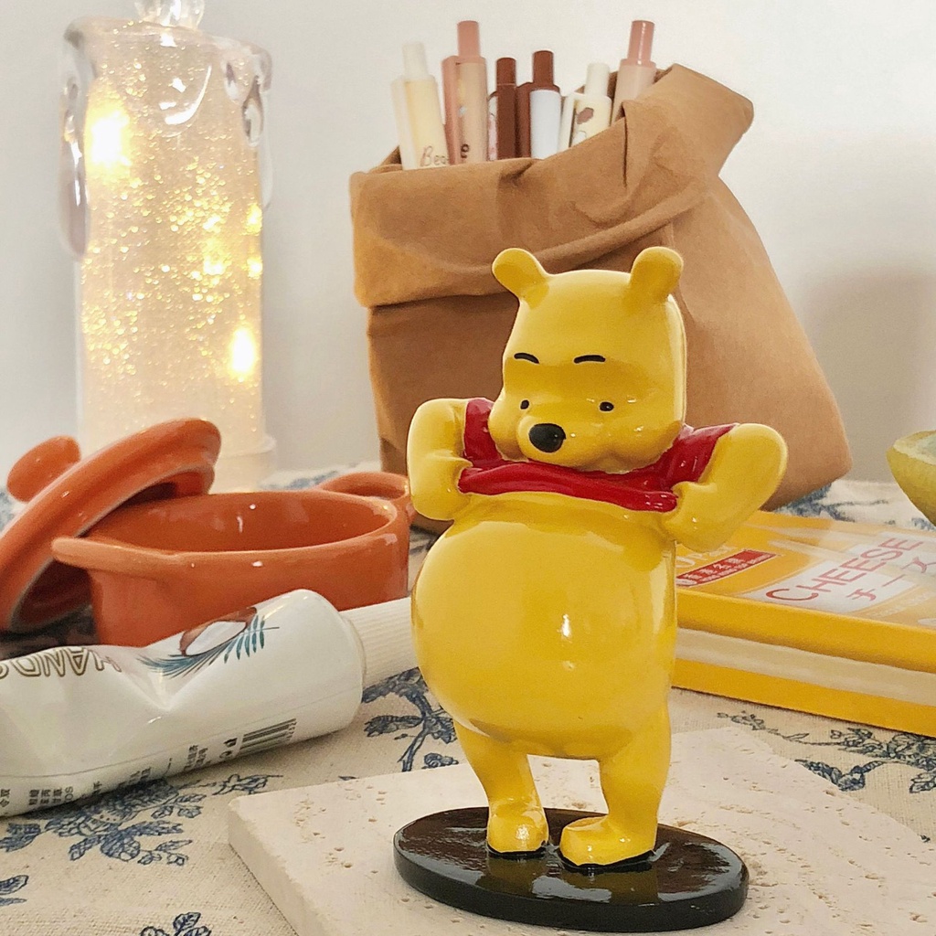 10cm Disney Classic Winnie The Pooh Big Belly Bear Bea Action Figure ...