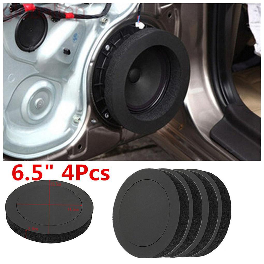 6.5 Car Door Speaker Enhancer Ring Shock Vibration Absorbing Foam Pad ...
