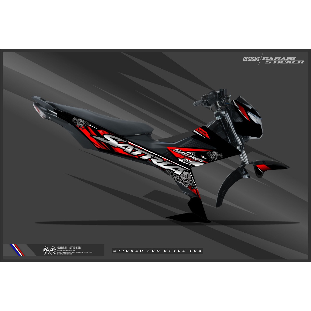 Satria Fu Fi Striping / Sticker / Skull Thai New Concept Helmet ...