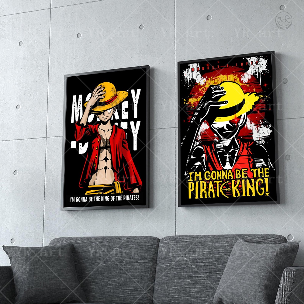 Modern 1 Panel Luffy Canvas Poster Painting HD Print Wall Decor Picture ...