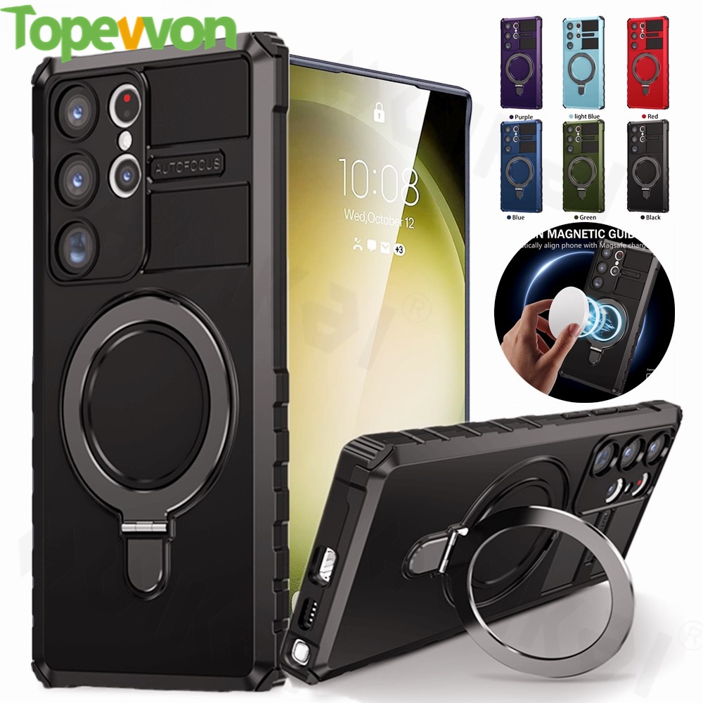 Magsafe Stand Case For Samsung S23 Ultra S23 Plus S22 S21 S20 FE Ring ...