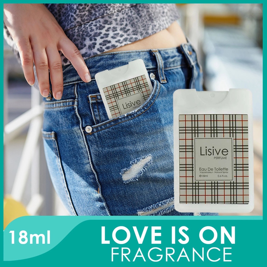 CKR Lisive Perfume (18ml) Mini Handy Travel Size Perfume (Flat Bottle ...