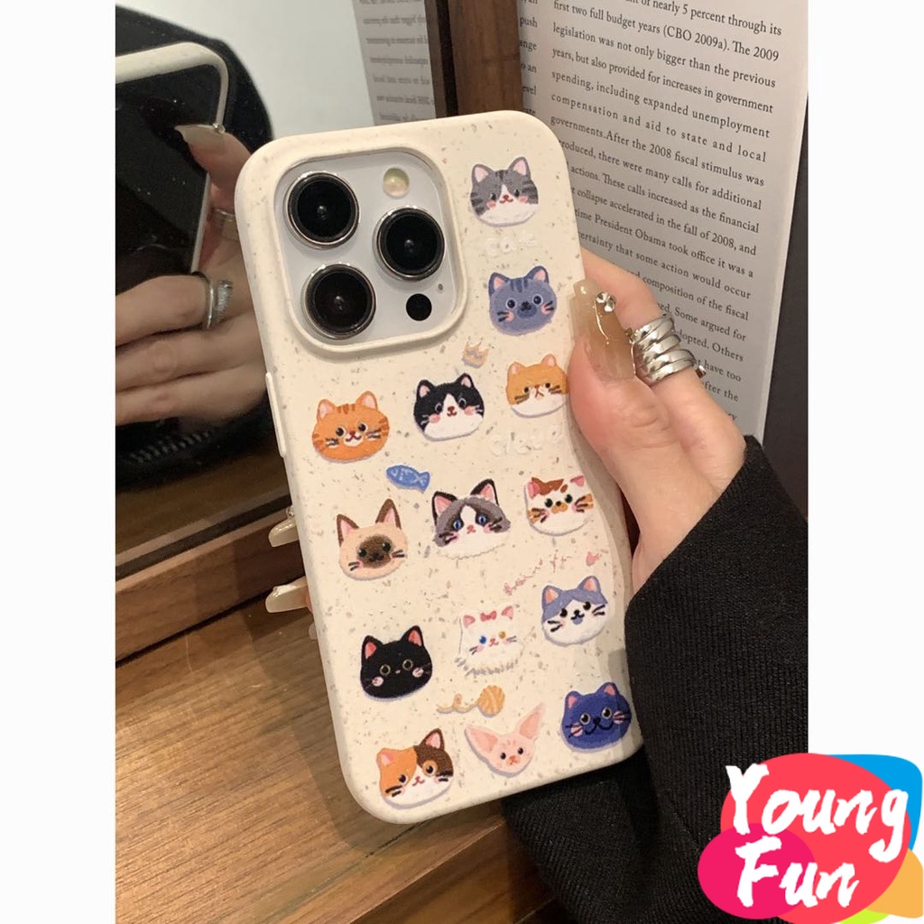 Cute Cat Case for iPhone 16PRO MAX 15 14 XR 13 11 12 Pro Max 8 7 6 6S ...