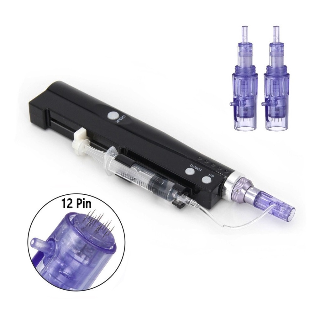 Rechargeable Electric Derma Pen wireless Microneedling Pen 5 Speed ...