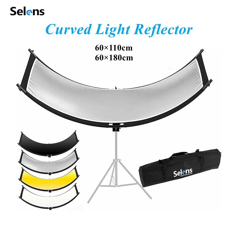 Selens Photography Reflector 4 in 1 Curved Light Reflector Diffuser ...