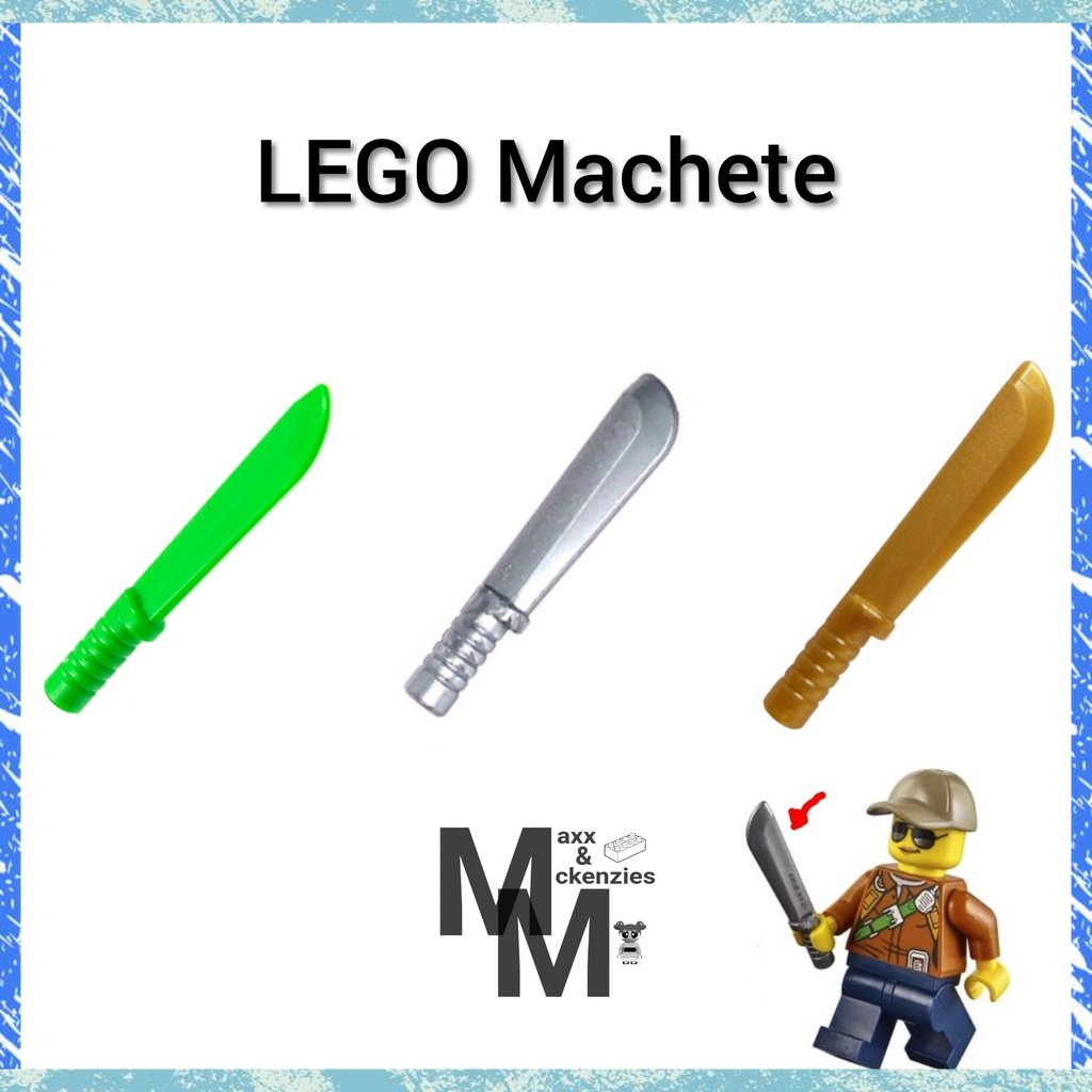 Machete / Knife (29109) LEGO Minifigure Weapon | Shopee Philippines