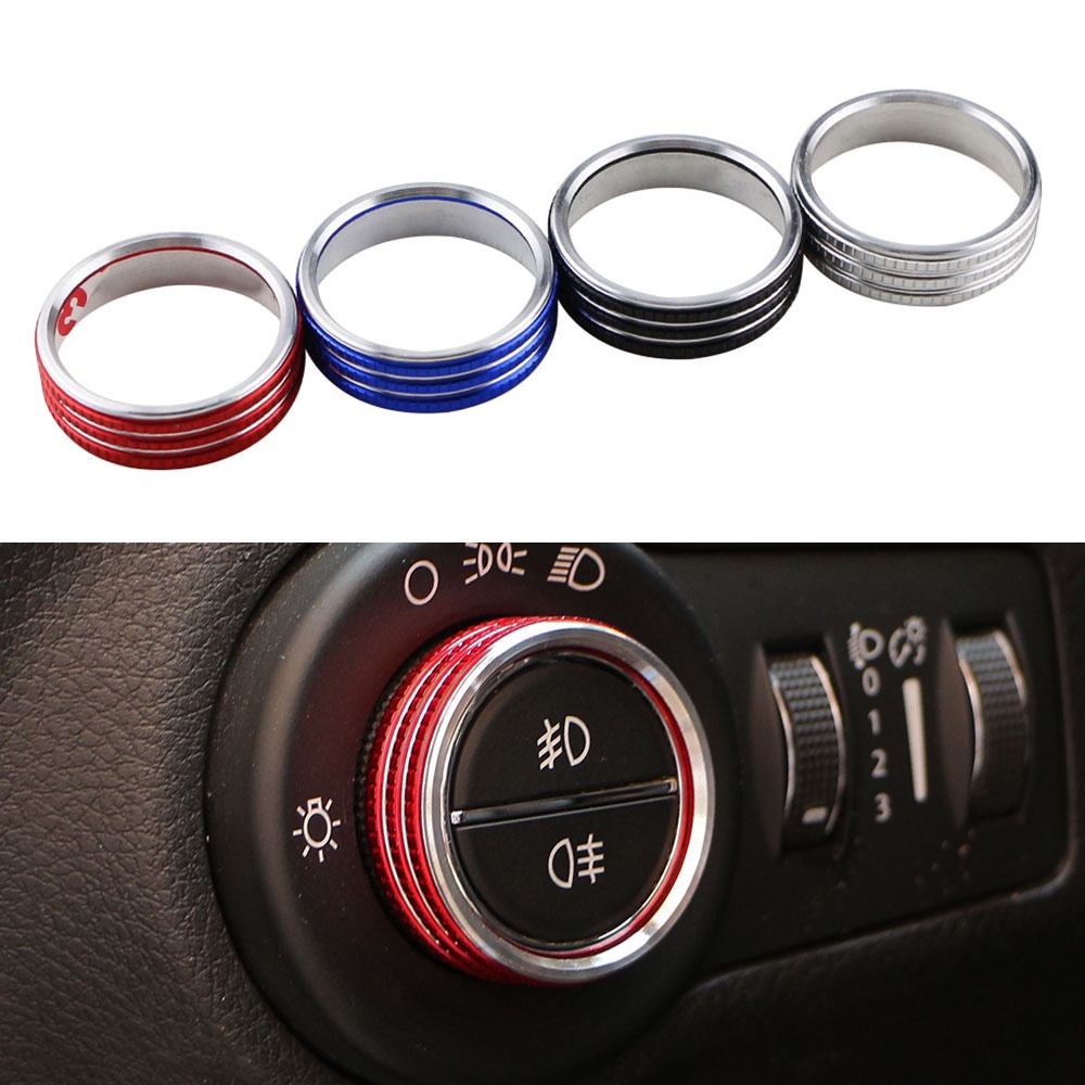 Car Start-stop Button Air Conditioning Knob Ring Sticker Trim for Honda ...