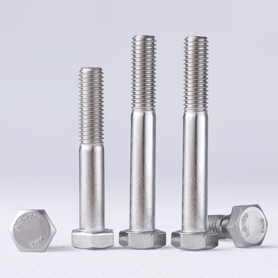 [Ready Stock] 304 Stainless Steel Half Thread External Hexagon Screw ...