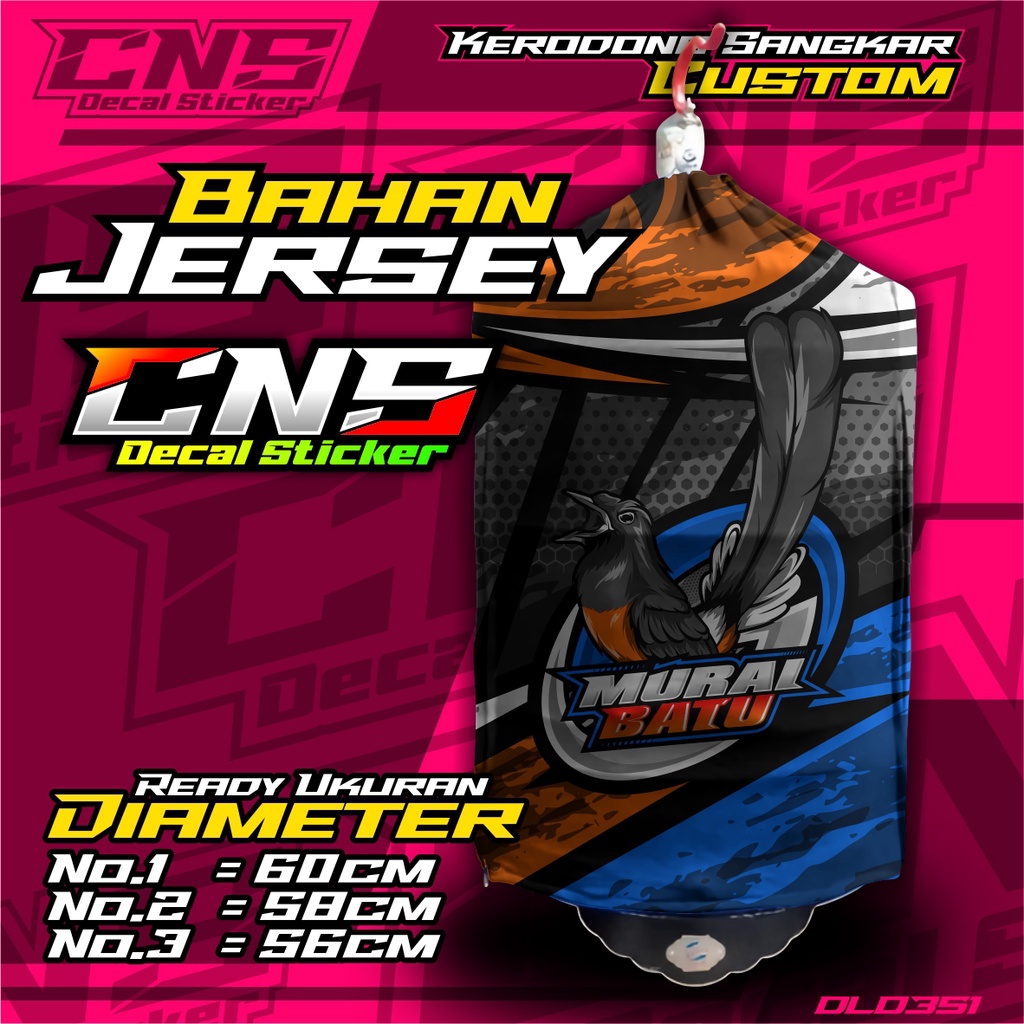 Kerodong Bird Cage Printing Magpie Cage Round Magpie Motif Magpie Stone ...