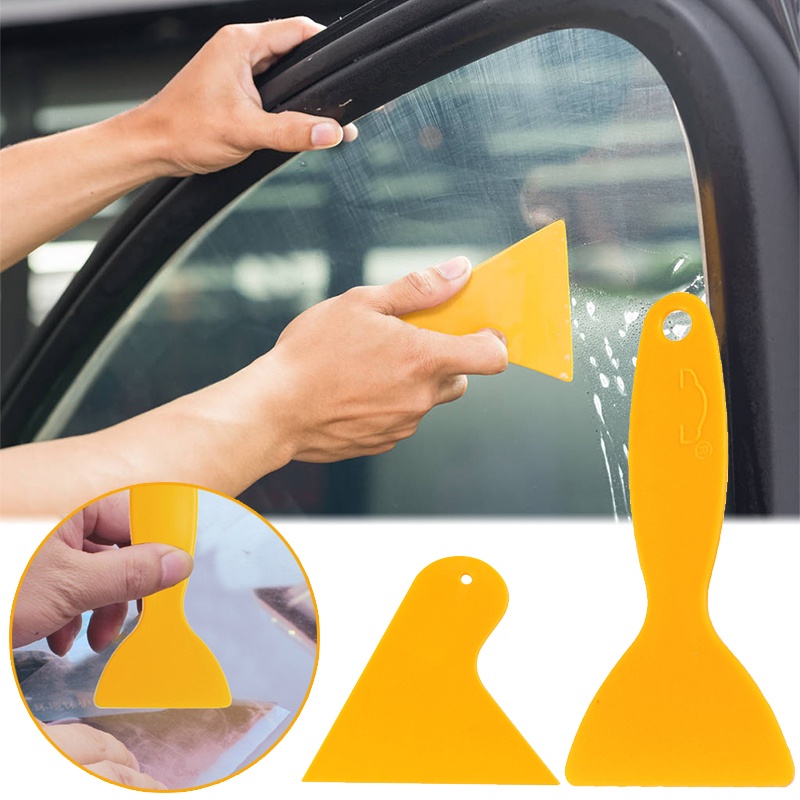 Universal Yellow Car Wrap Film Squeegee Scraper/ Vehicle Water Removal ...