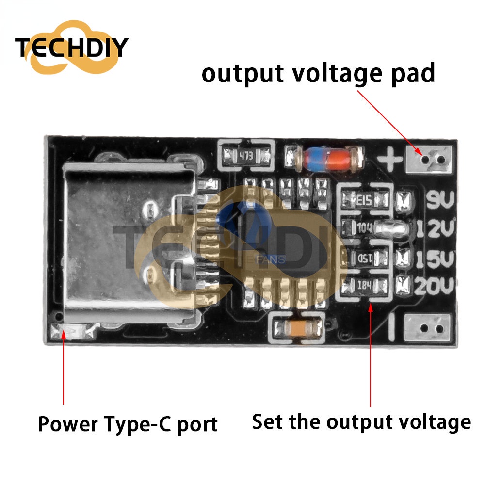 USB-C PD Trigger Board Module PD/QC Decoy Board Fast Charge USB Type-c ...