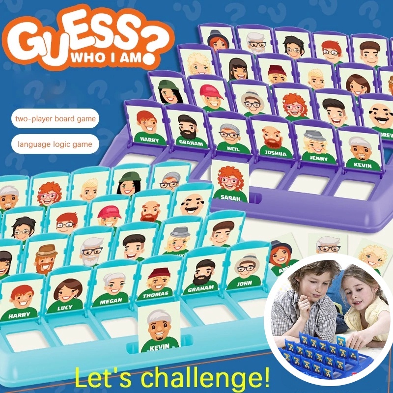 Guess Who I Am Card Game Two-Player Interactive Board Games Memory ...