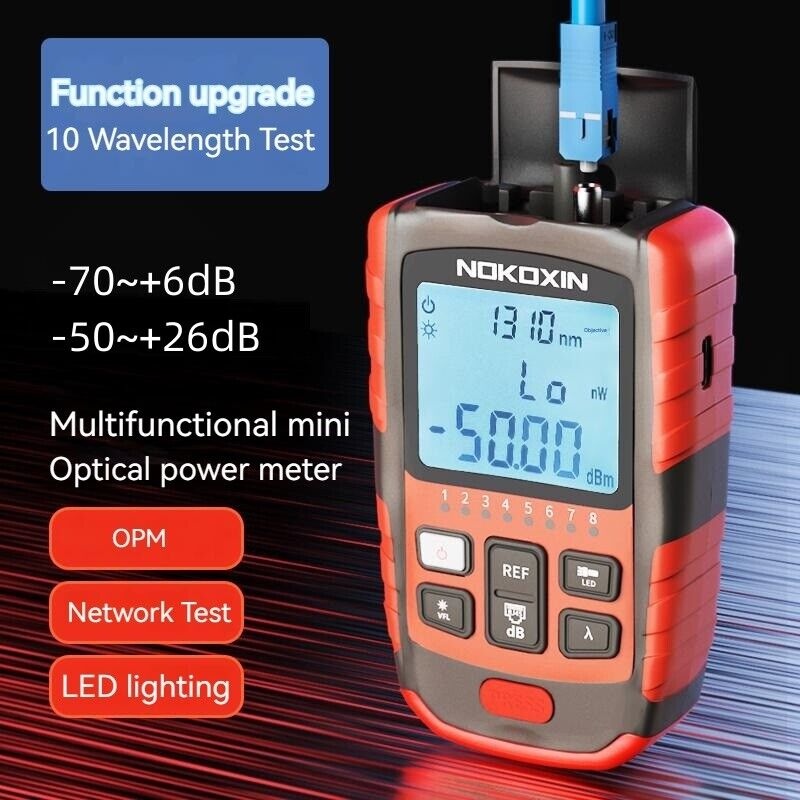3 in 1 Fiber Optical Power Meter RJ45 Tester Lighting Fiber Optic Cable ...