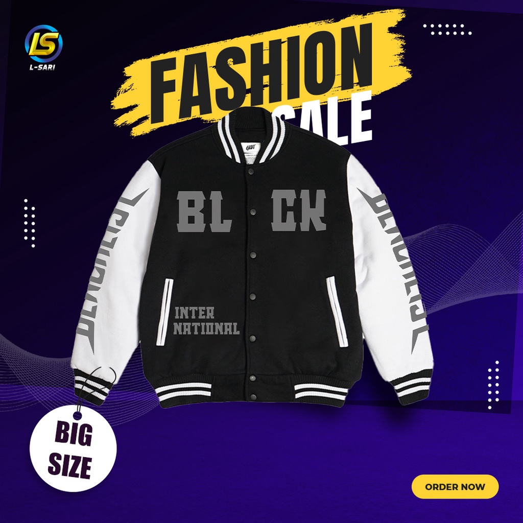 Jacket Blacklist International Men Women Varsity Blacklist Adult Jumbo ...