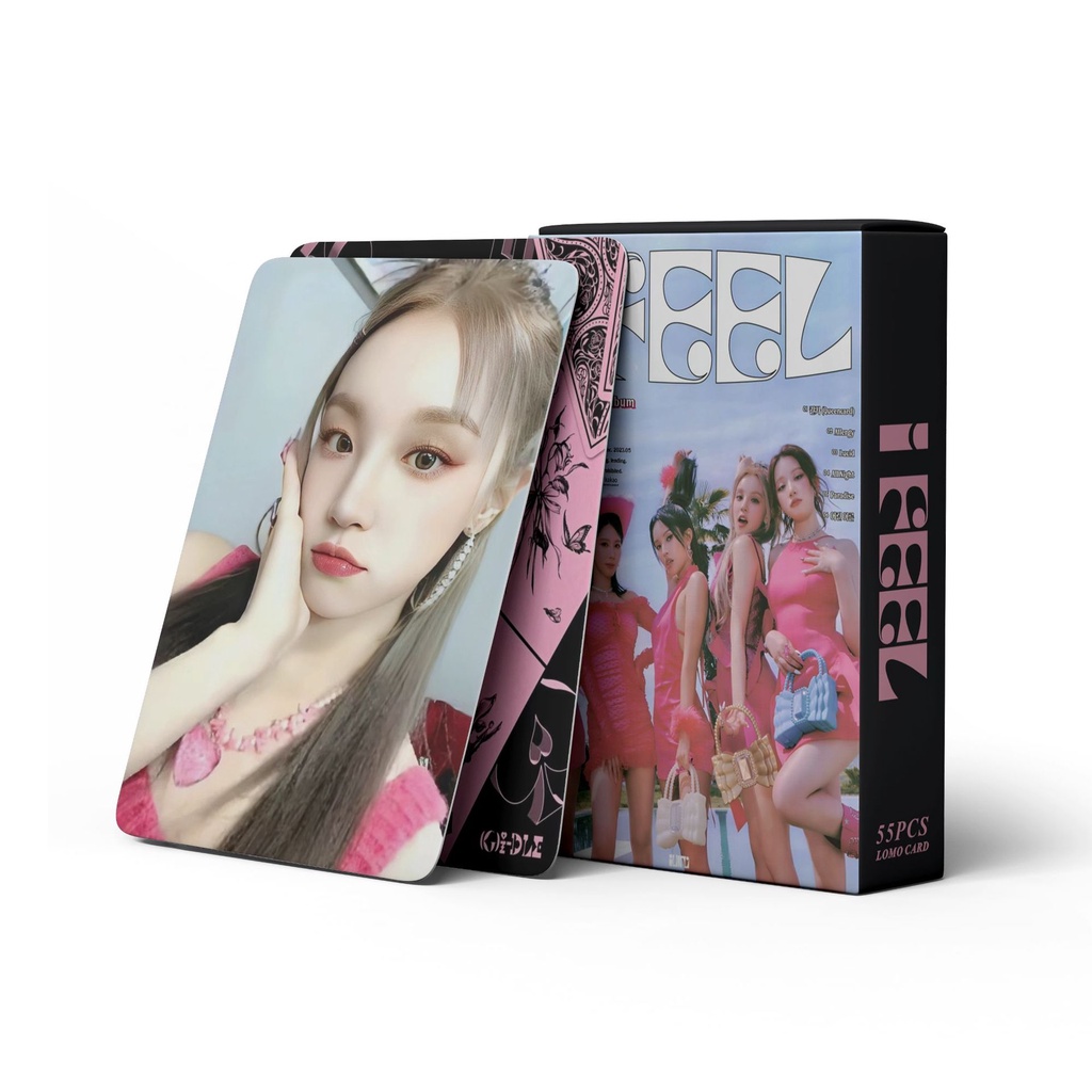 (G)I-DLE Album I FEEL QUEENCARD GIDLE Photocard Lomo Card 55pcs/box ...