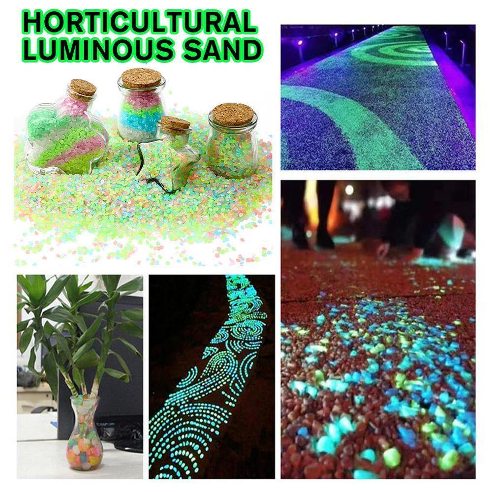 3-5MM Glow-in-the-dark Sand Gardening Aquascape Fluorescent Small ...