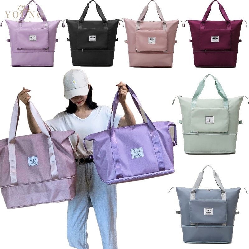 SY #2813 Large Capacity Folding Bag Travel Bags Tote Handbag Waterproof ...