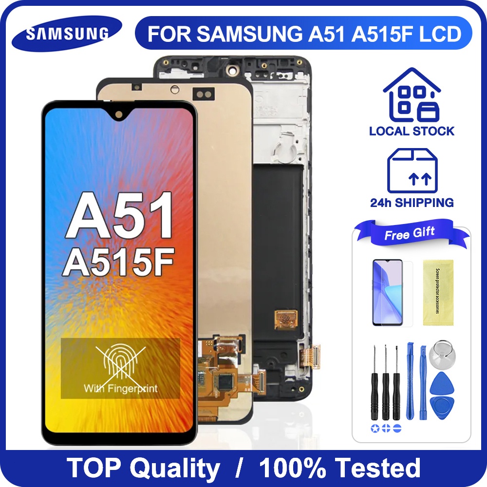 TFT LCD With Frame For Samsung Galaxy A51 A515 SM-A515FN/DS LCD Display ...