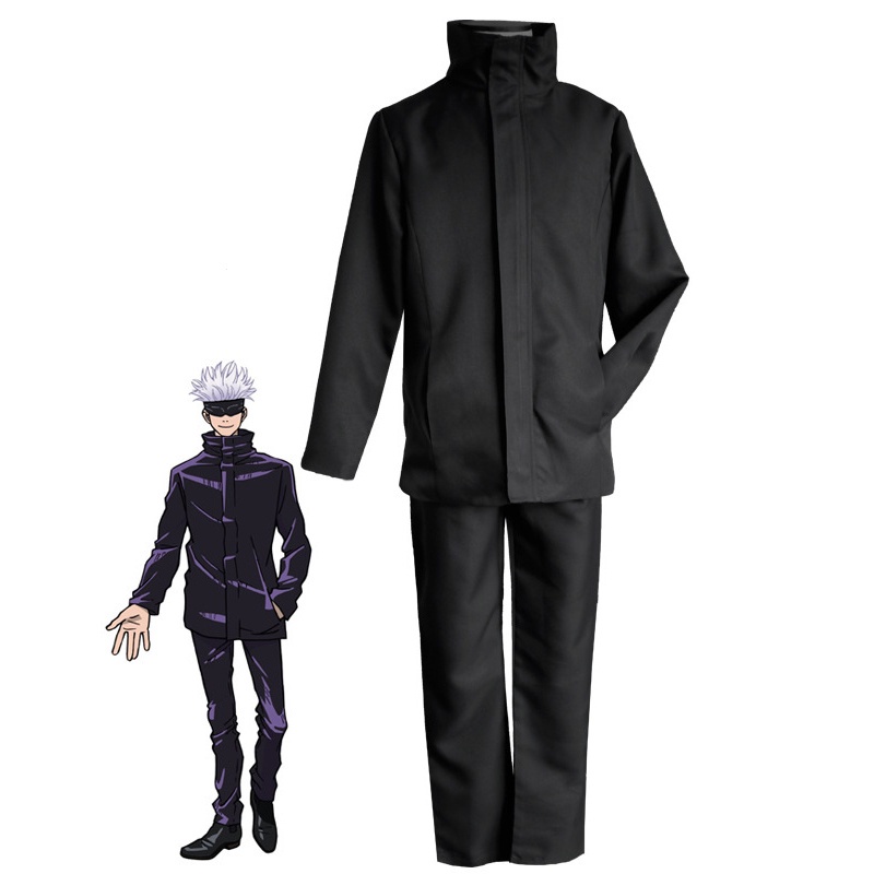 Anime Jujutsu Kaisen Cosplay Costume Gojo Satoru Wig for Adult Men ...