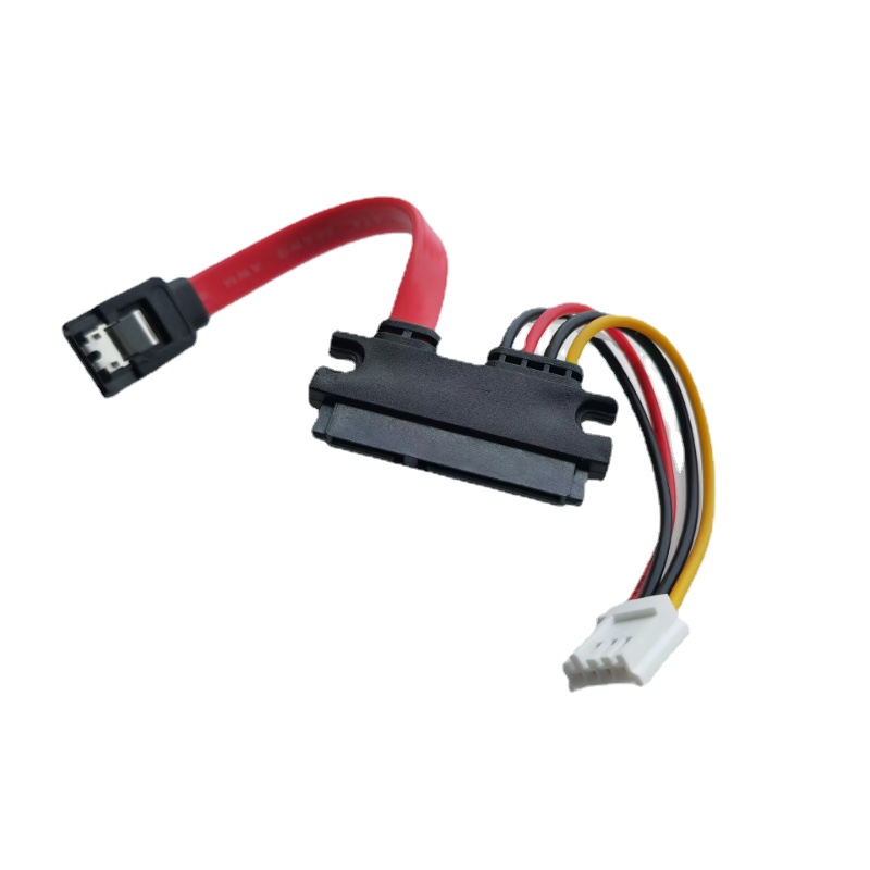 7Pin SATA DATA + 4Pin FDD Floppy Power Supply Cable for 7+15 Pin 22pin SATA SSD HDD Hard Disk ...
