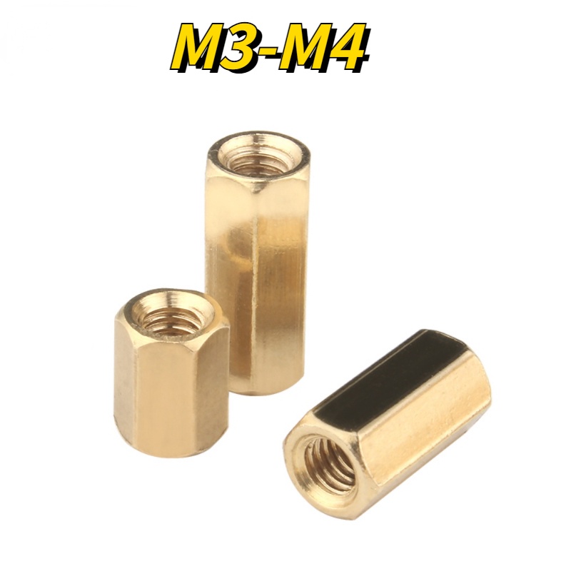 [XNY] Brass Double-Headed Isolation Column M3-M4 Nut Column Support ...
