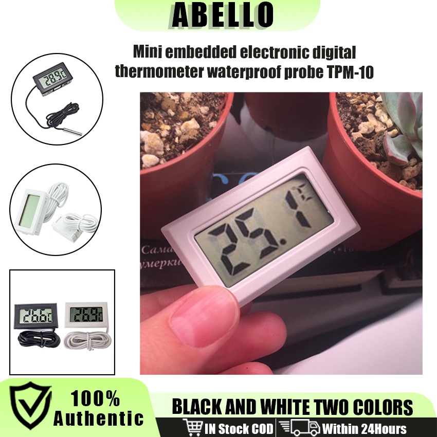 1M Wire with Probe Aquarium LCD Digital Thermometer /Waterproof Fish ...