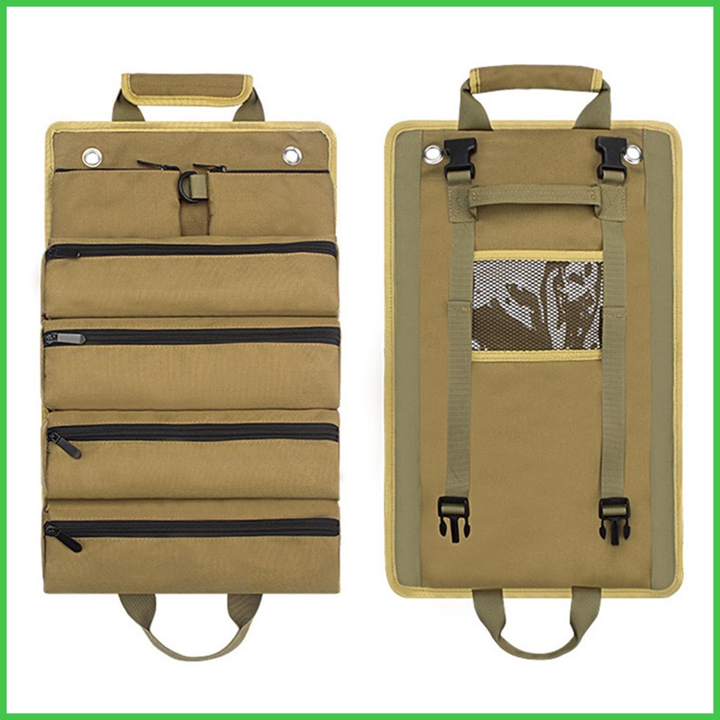 Roll Up Tool Bag Heavy Duty Roll Tool Organizer Tool Wrap Roll Rolling ...