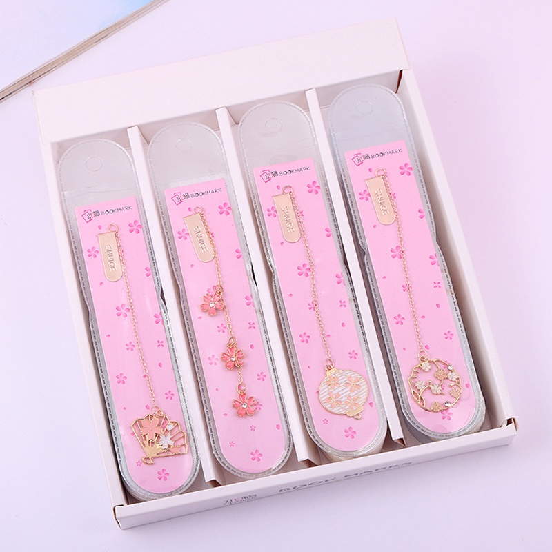 Delicate Sakura Series Bookend Student Cherry Blossom Bookmark with ...