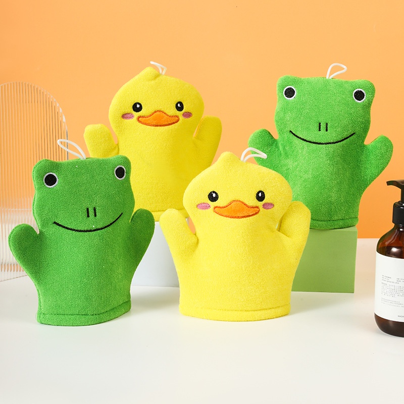 Bath Wash Gloves- Sponge - Hand Puppet for Kids & Toddler, Bath Sponge ...