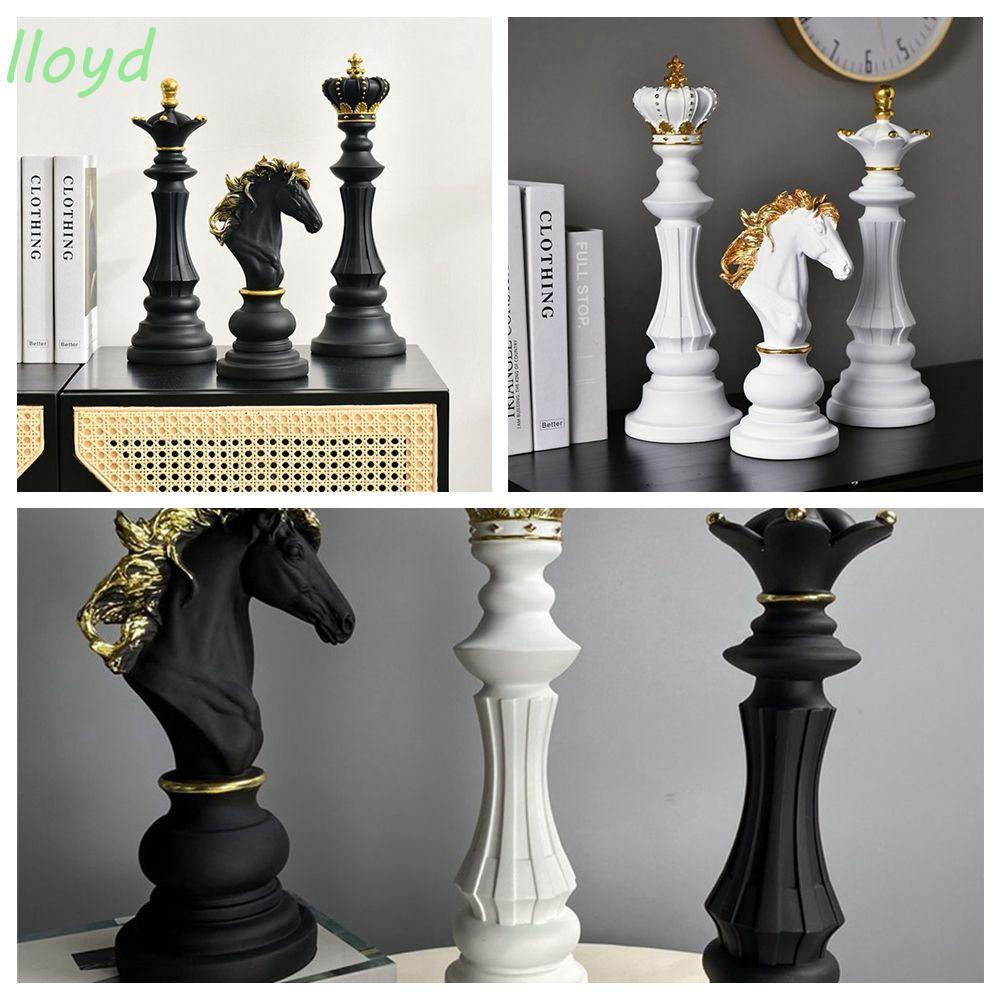 LLOYD1 Modern Chessmen Ornaments Retro Games Accessories Chess Figurine ...
