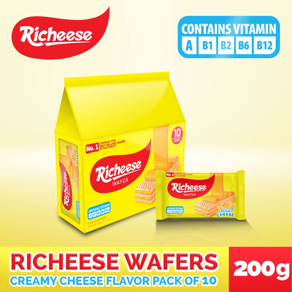 Richeese Wafer 20g by 10s | Shopee Philippines