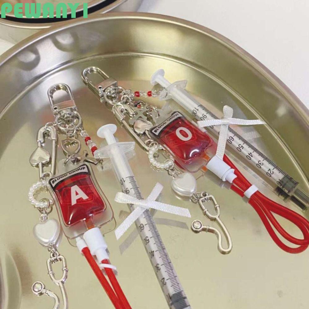 PEWANY1 Blood Bag Keychain, Halloween Blood Bag Charm, Blood Bag ...