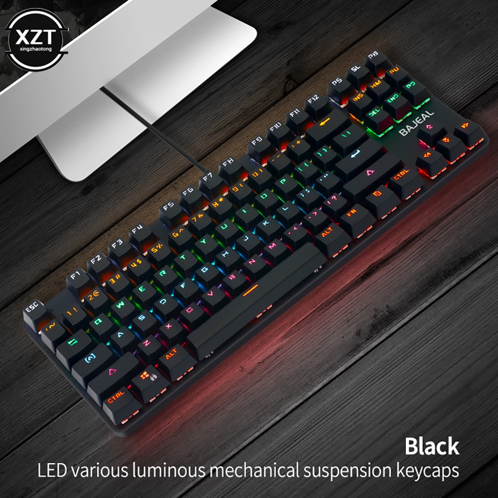 K100 green axis mechanical keyboard competitive 87-key keyboard two ...