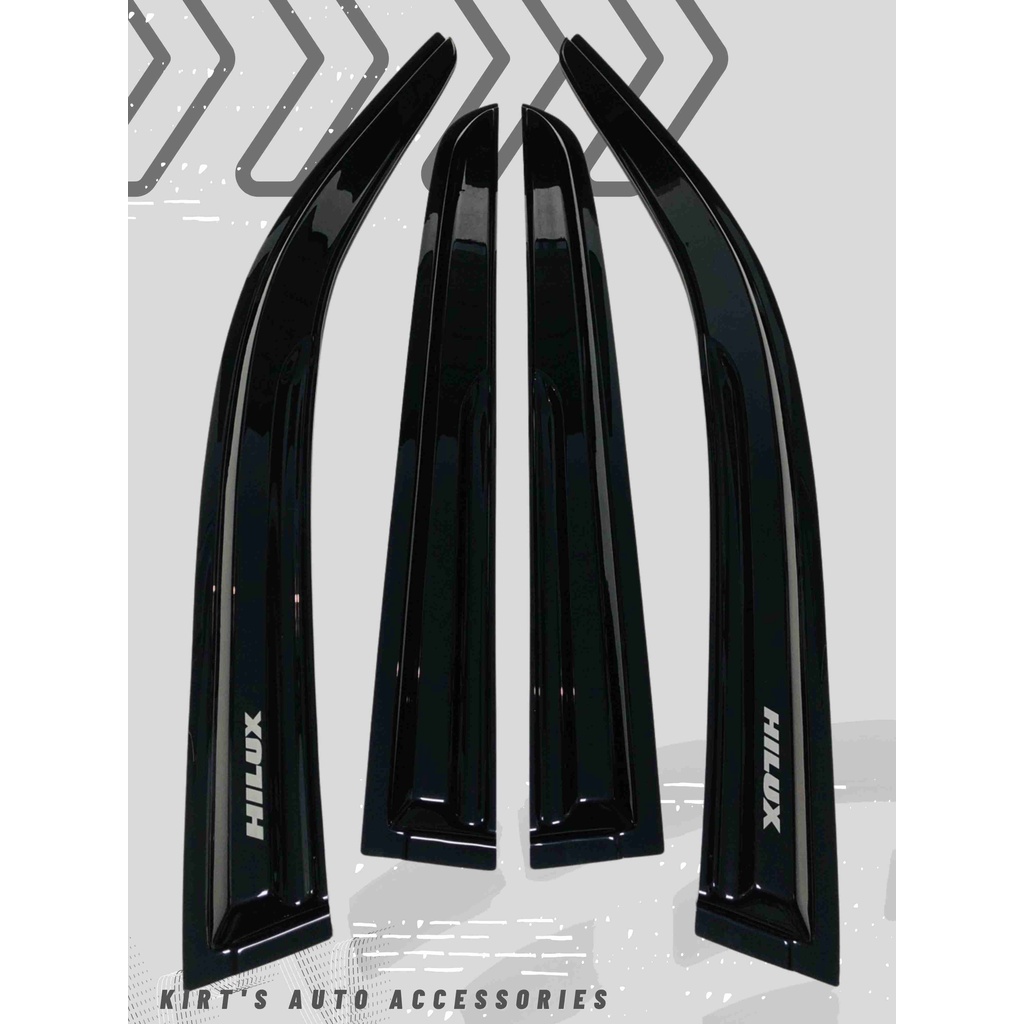 Toyota Hilux 2016 2017 2018 2019 2020 2021 2022 2023 MUGEN Rain Visor Sun Deflector Gutter IM ...