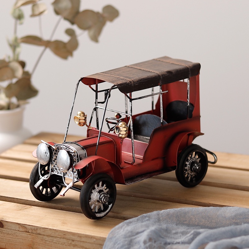 Retro Iron Classic Car Decoration Creative Home Desktop Car Model ...