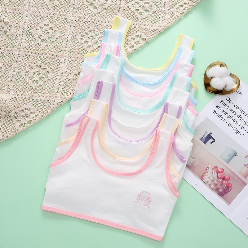 7-14Y Baby Bra Soft Cotton Girls Training Bra Girls Sports Bra Baby ...