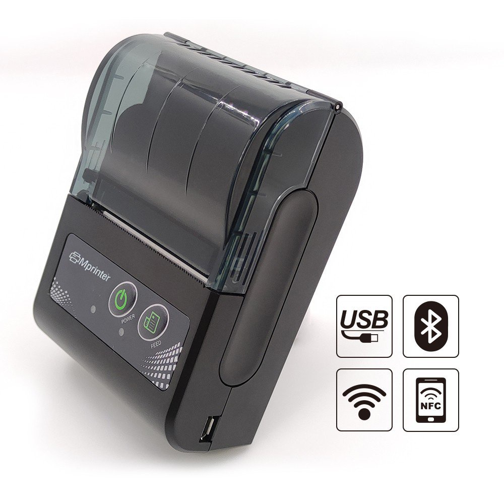 58mm 2inch Receipt Thermal Printer Poetable Bluetooth Small Ticket Bill ...