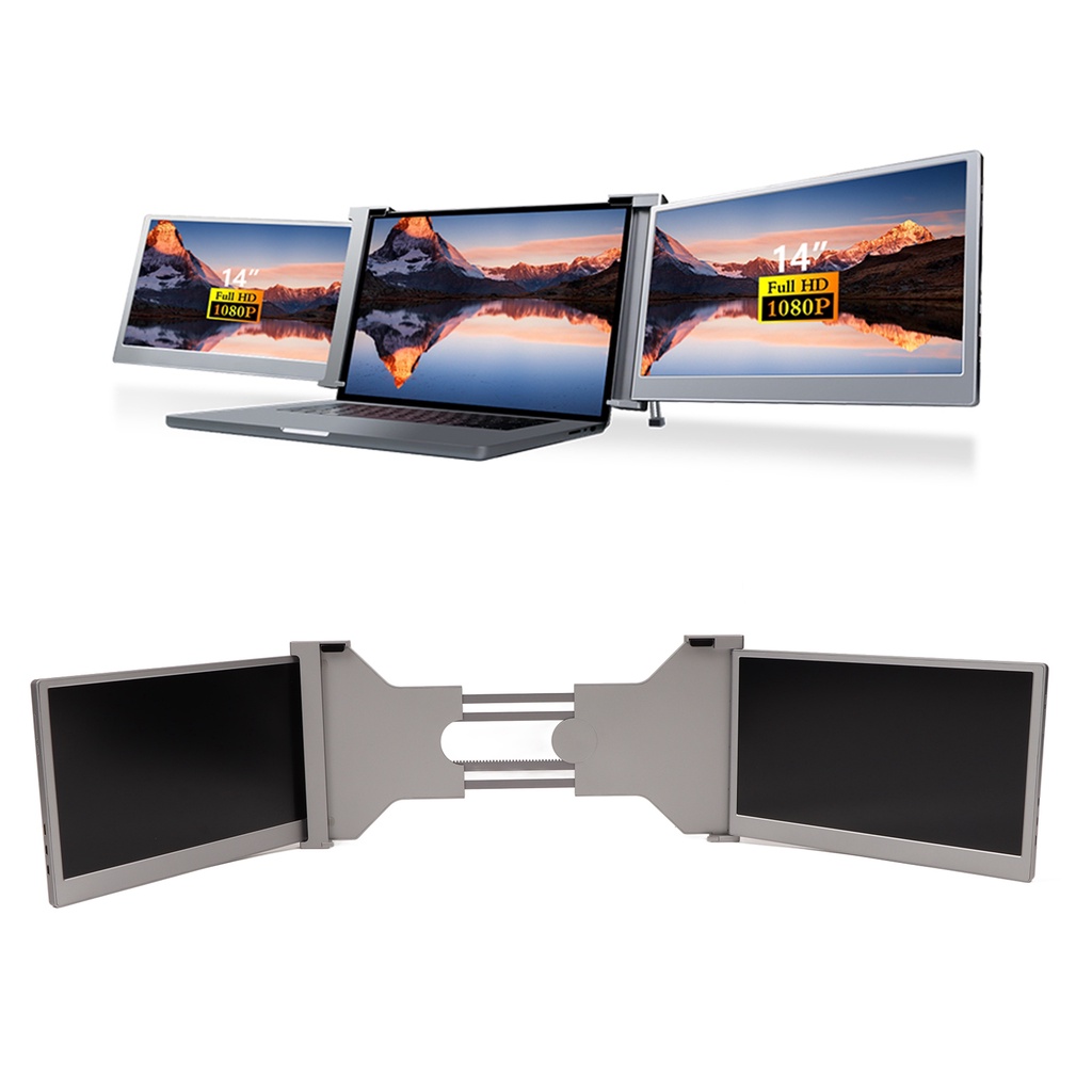 S19 14in Portable Monitor Dual Screen Extender 1080P IPS Support HDR ...