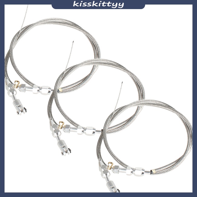 Kisskittyy 36" Braided Throttle Cable Kit Stainless Steel Engine ...