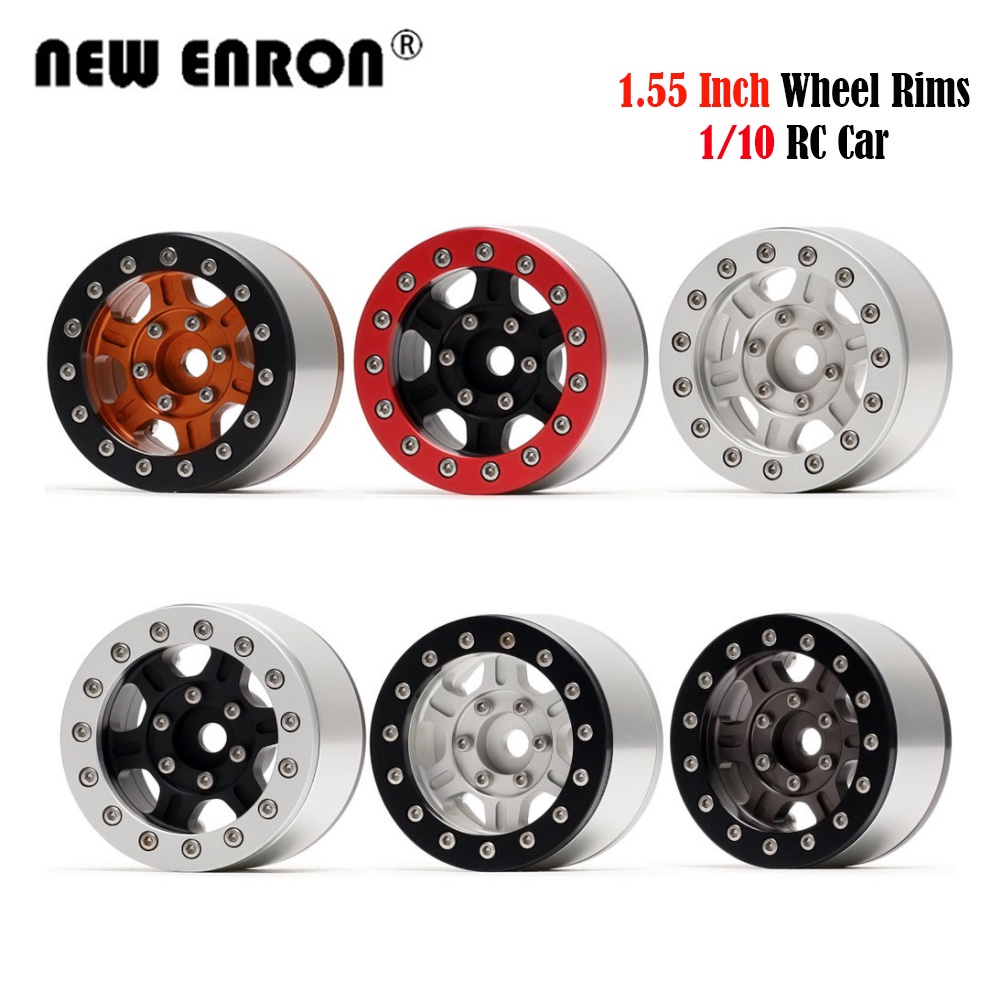 1Pc 1/10 1.55" Beadlock Wheels Crawler Rim 45mm CNC Alloy for RC Car ...