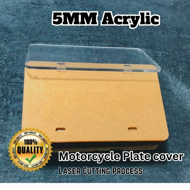 Acrylic Motorcycle Plate Cover Acrylic 5mm Clear New LTO Size | Shopee ...