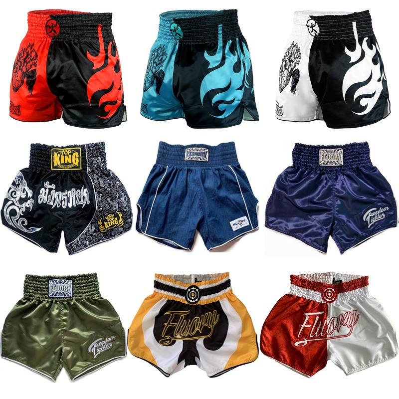 New Muay Thai Boxing Shorts + Unisex Training Pants + MMA Combat ...
