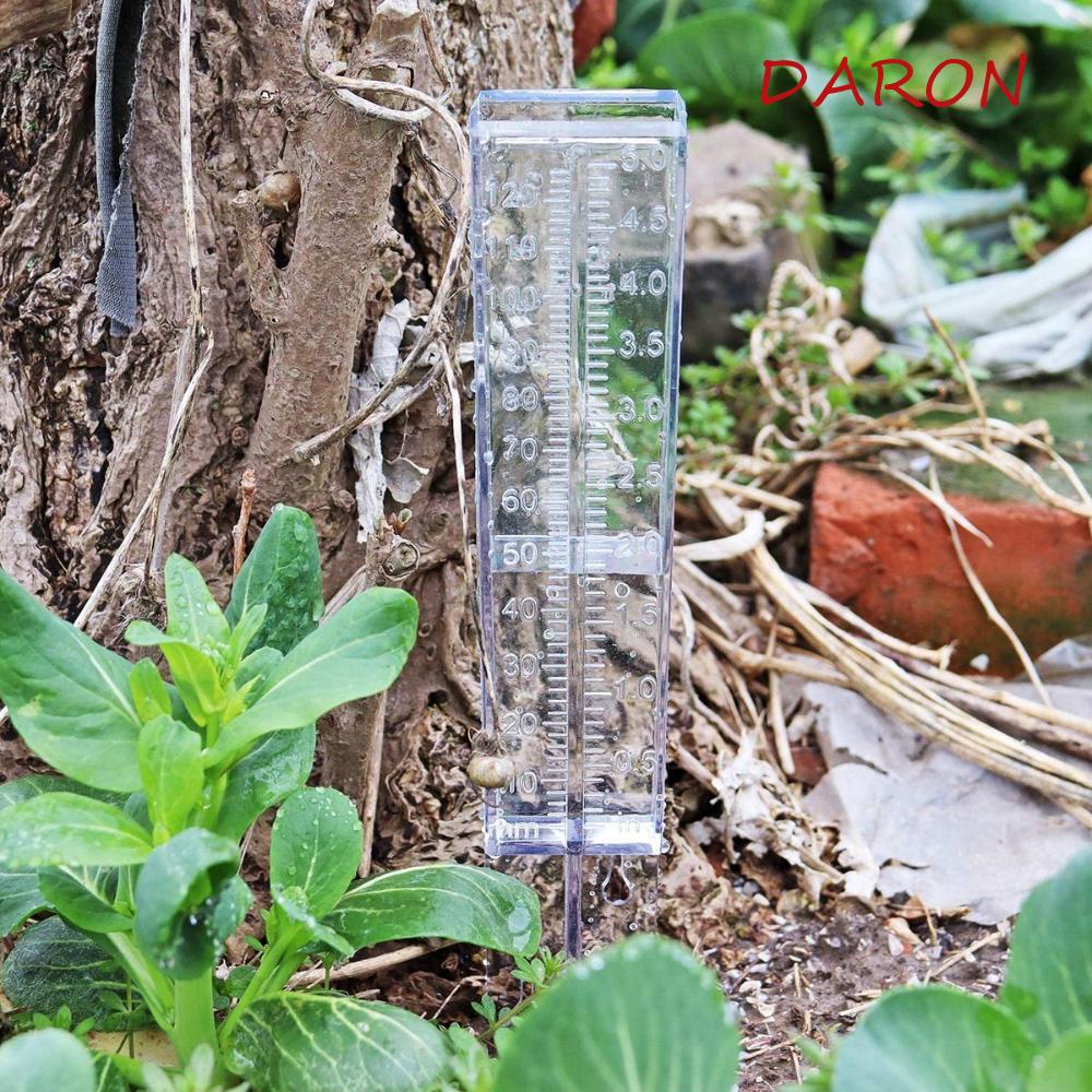 DARON Rain Gauge Yard Outdoor Measurement Transparent Clear Rain Meter ...