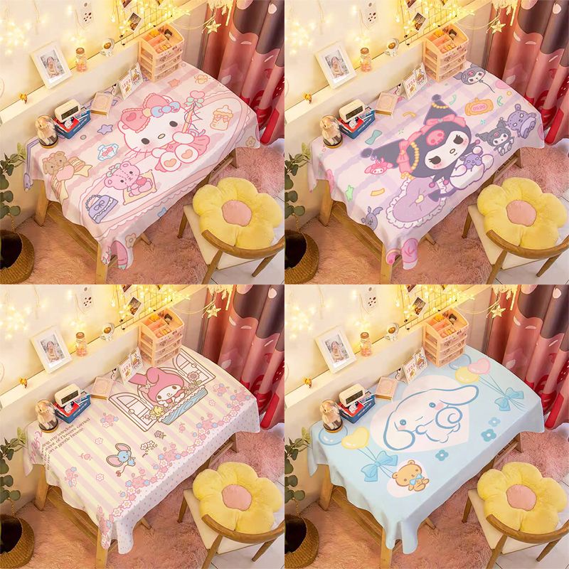 Tablecloth Girl Heart Cartoon Cute Cinnamon Dog Kuromi Dormitory ...