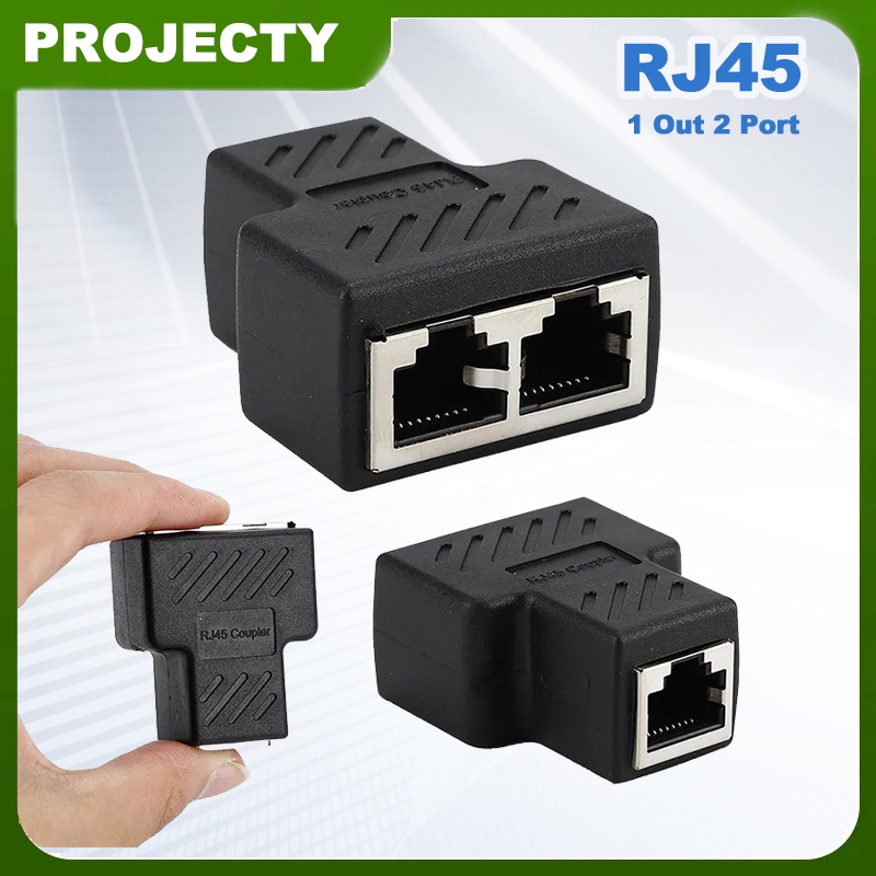 Internet Cable Splitter Ethernet RJ45 Cable Gigabit 1 Out 2 Port ...