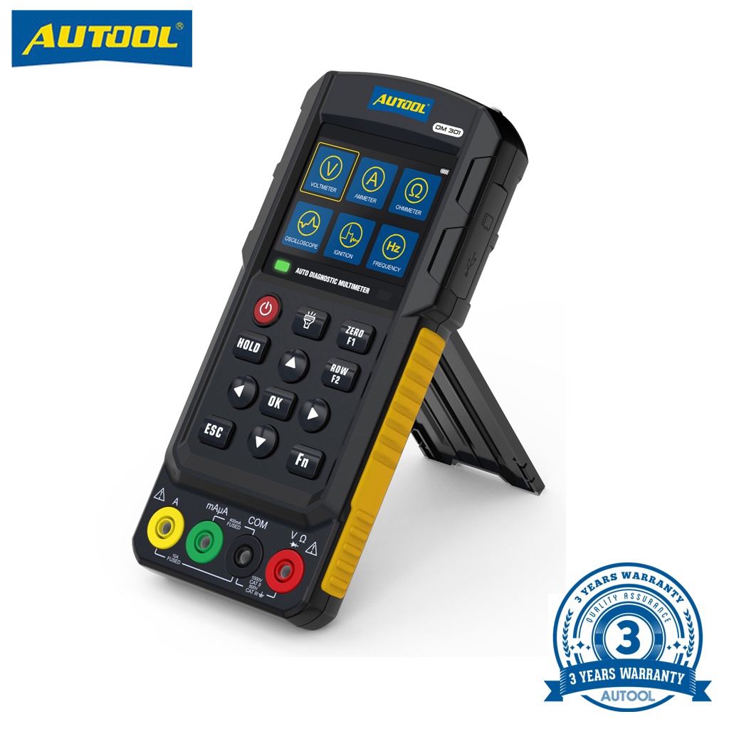 AUTOOL DM301 car diagnostic multimeter voltage measurement oscilloscope ...