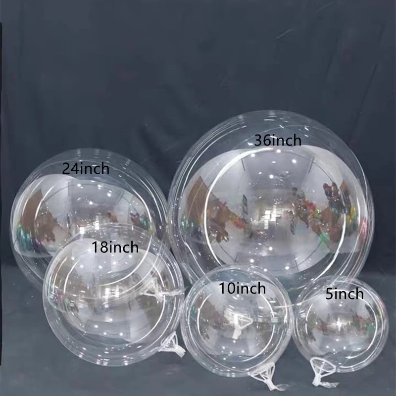 12-36Inch Clear Inflatable Air Helium Globos/Transparent Bobo Bubble ...