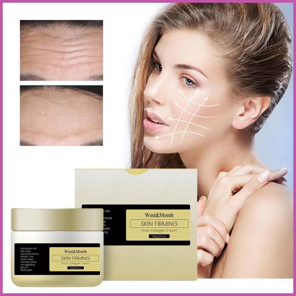 Korean Snail Collagen Lifting Fine Lines Face Firming Cream Moisturizer Whitening Face Cream ...