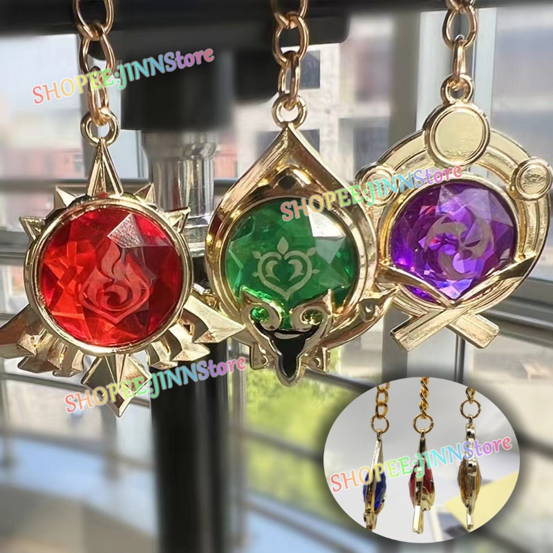 - JN - New GENSHIN VISION Keychains Sumeru Inazuma Mondstadt Double ...