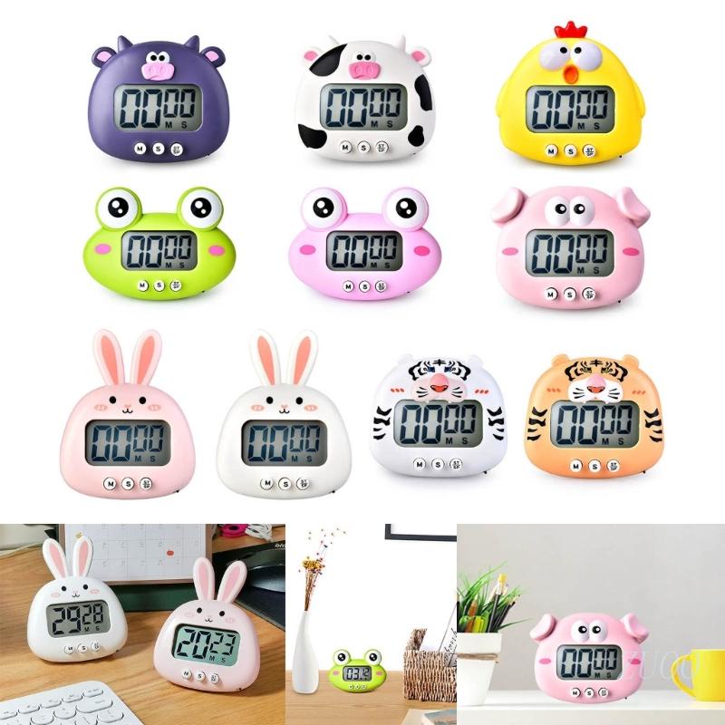 ZUOO Cute Cartoon Animal Countdown-Timer Frog-Cow Digital Cooking Timer ...